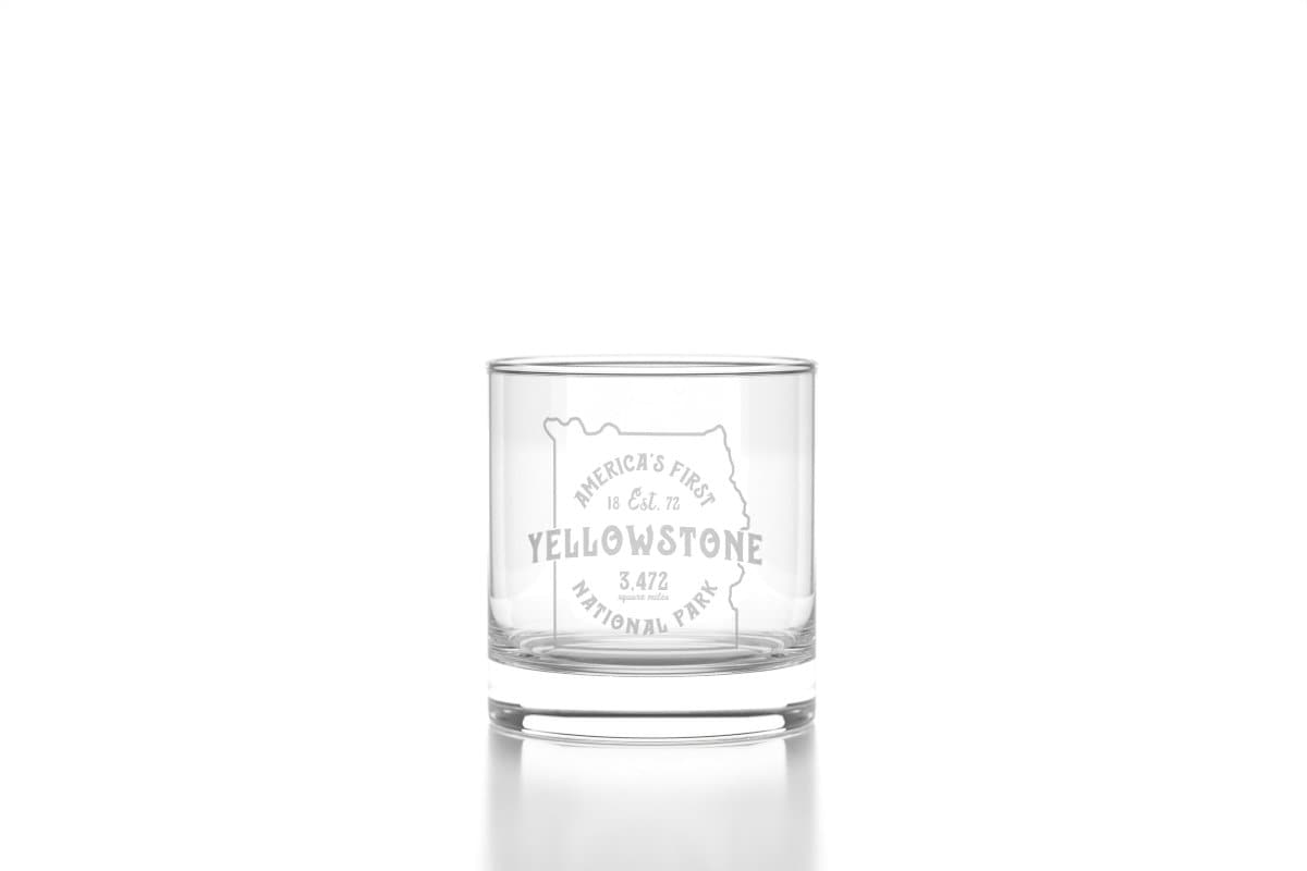 Yellowstone Rocks Glass - Etsy