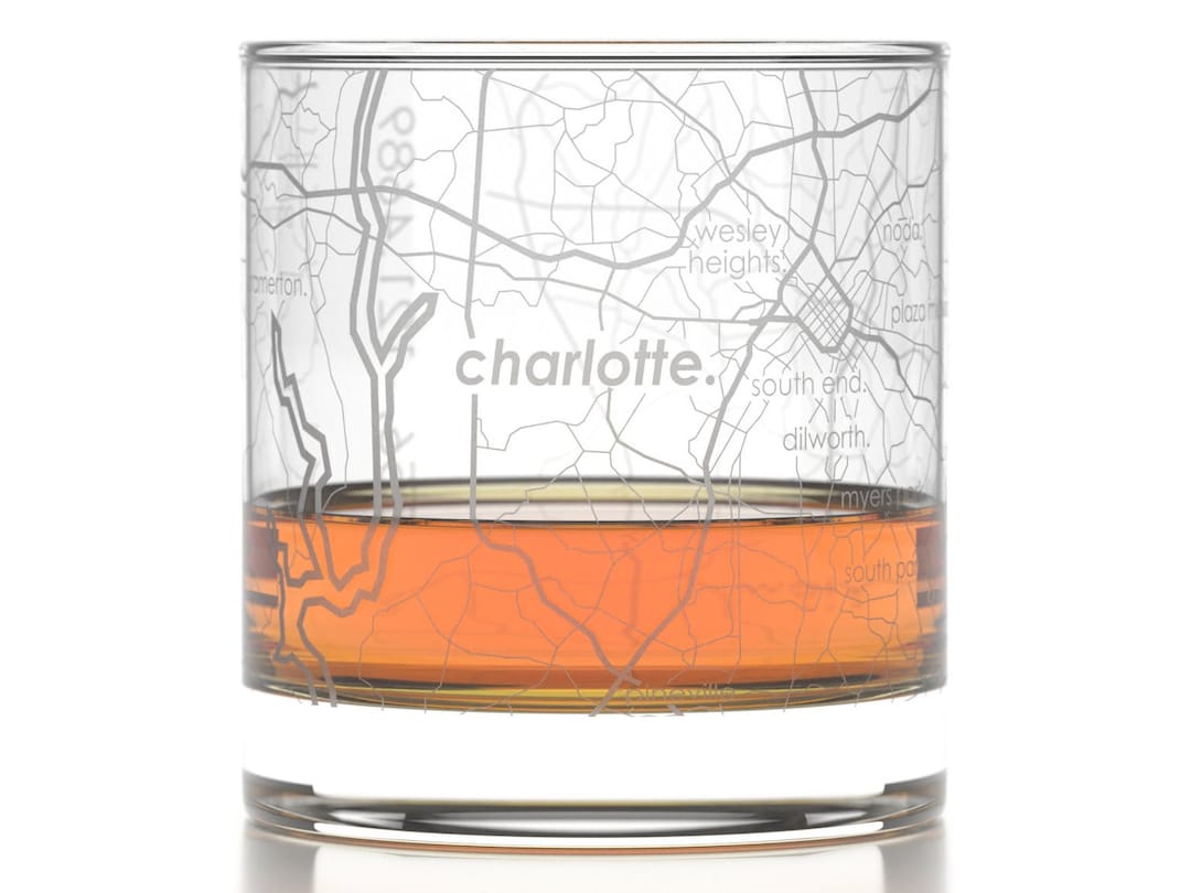 Custom City Map Rocks Glass | Any City / Town Personalized | Etched ...
