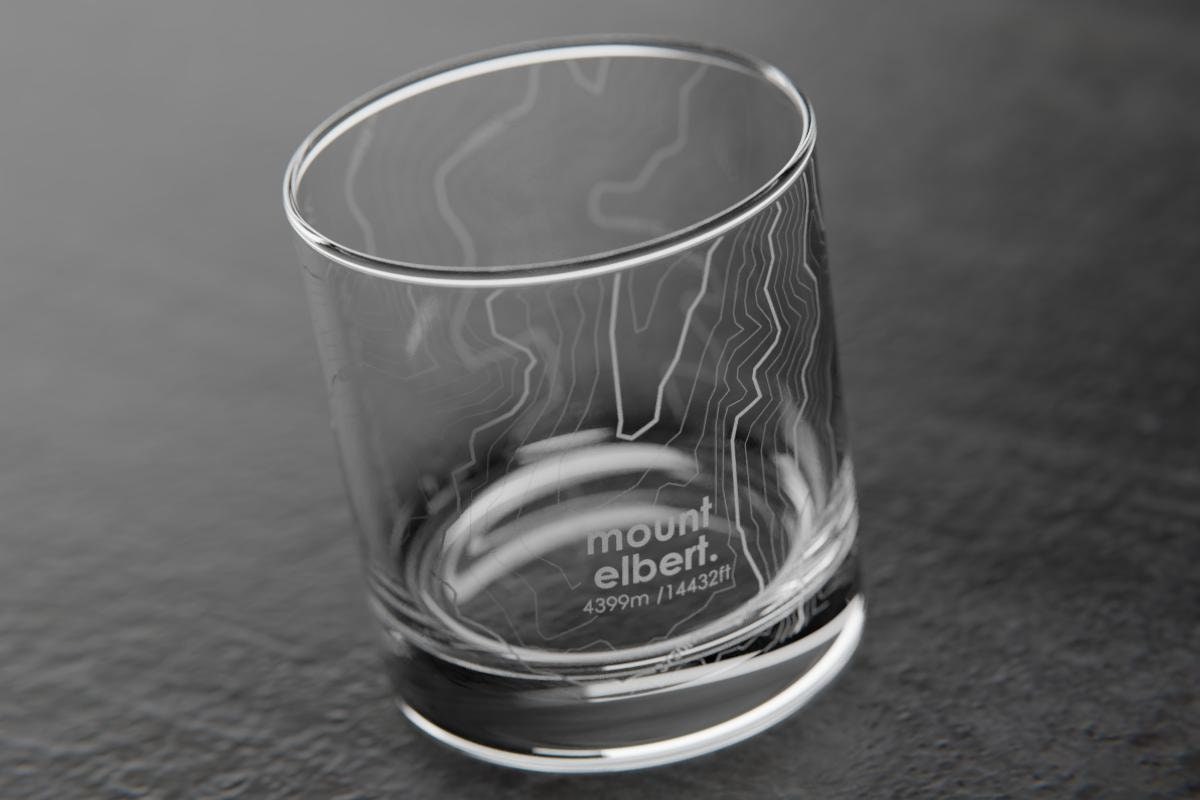 Mt Elbert Topographic Map Glass - Etsy