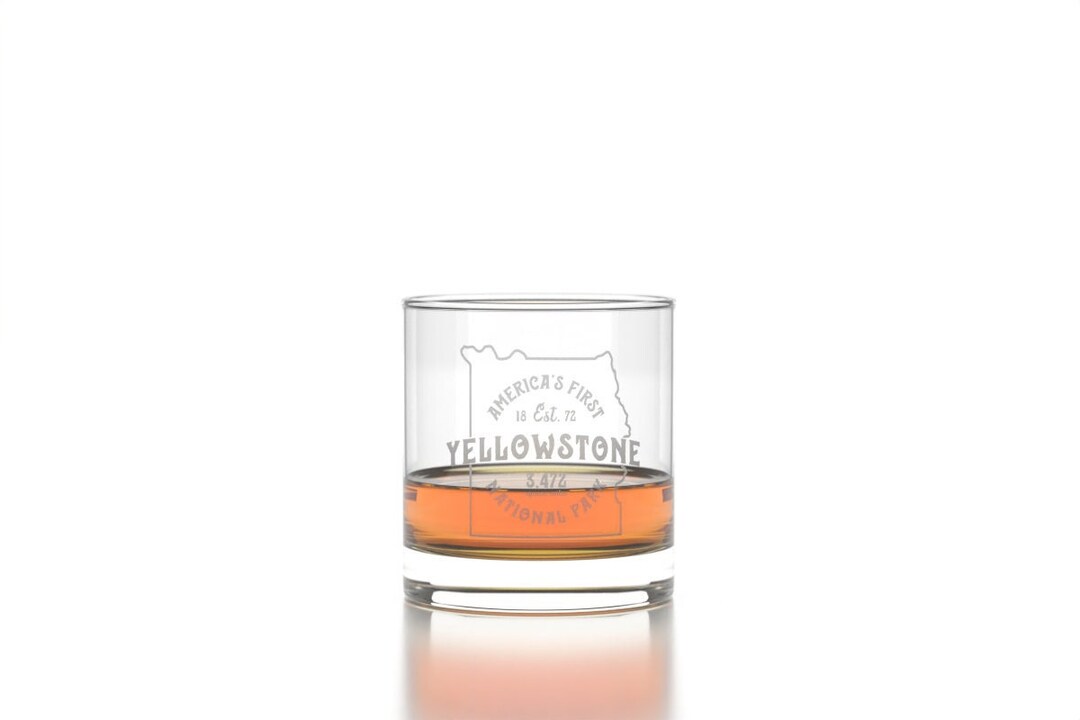 Yellowstone Rocks Glass - Etsy
