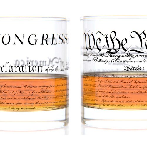Constitution Declaration of Independence Pint Glass Pair - Etsy