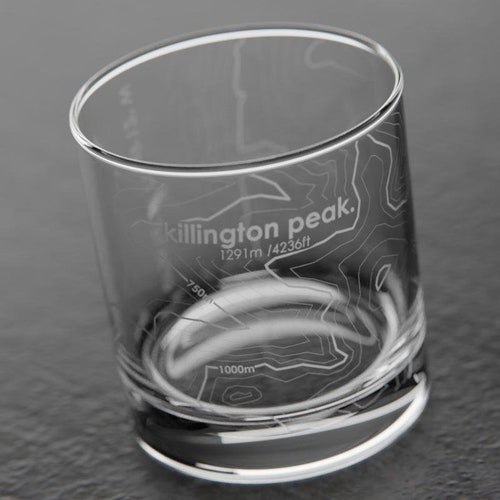 Mt Washington Topographic Map Glass - Etsy