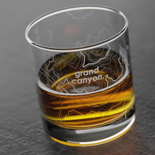 Mt Shasta Topographic Map Glass - Etsy