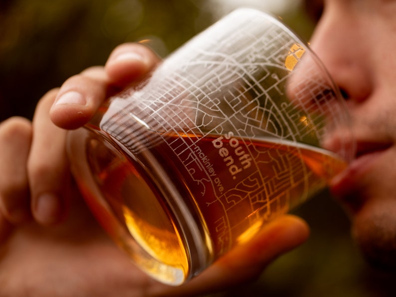 Custom City Map Rocks Glass Any City / Town Personalized - Etsy