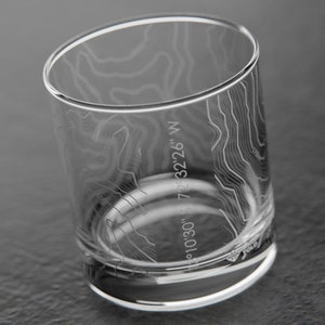 Machu Picchu Topographic Map Glass - Etsy