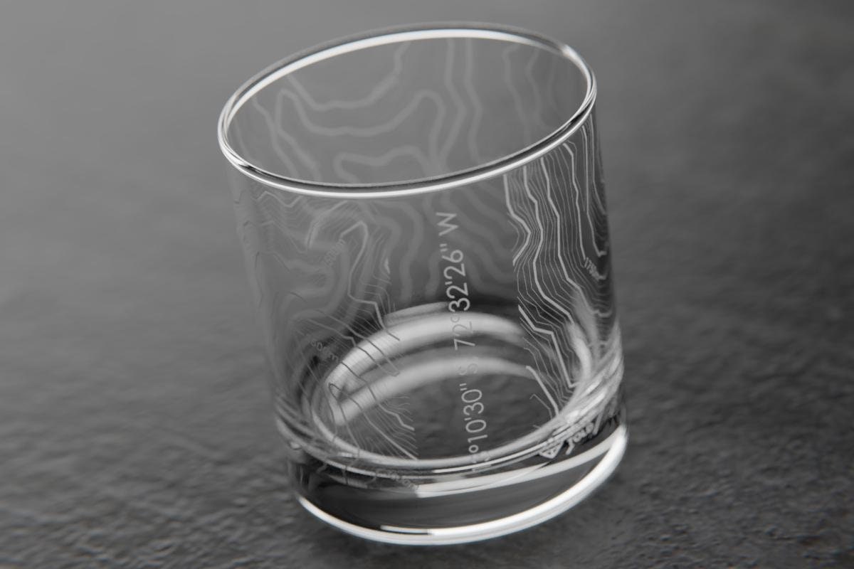 Machu Picchu Topographic Map Glass - Etsy