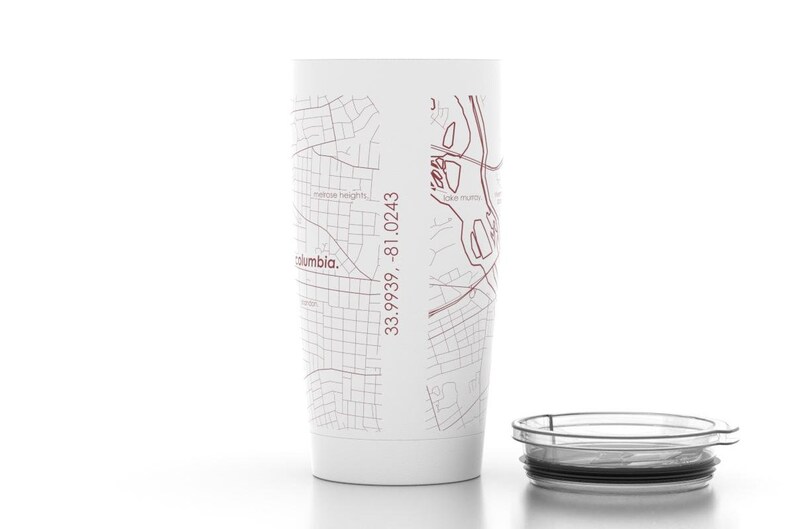 Columbia SC - Color Series - Home Town Map Town 20oz Insulated Pint ...