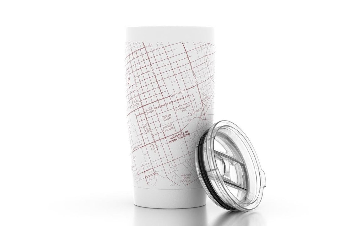 Columbia SC - Color Series - Home Town Map Town 20oz Insulated Pint ...