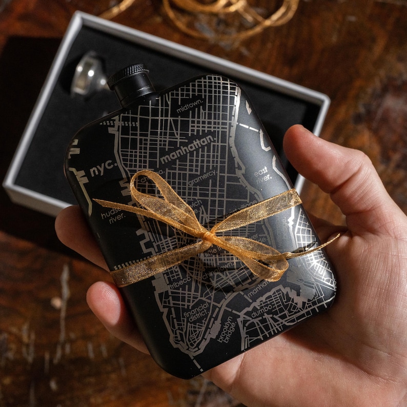 Custom Map Flask – Any U.S. City/town! - Etsy
