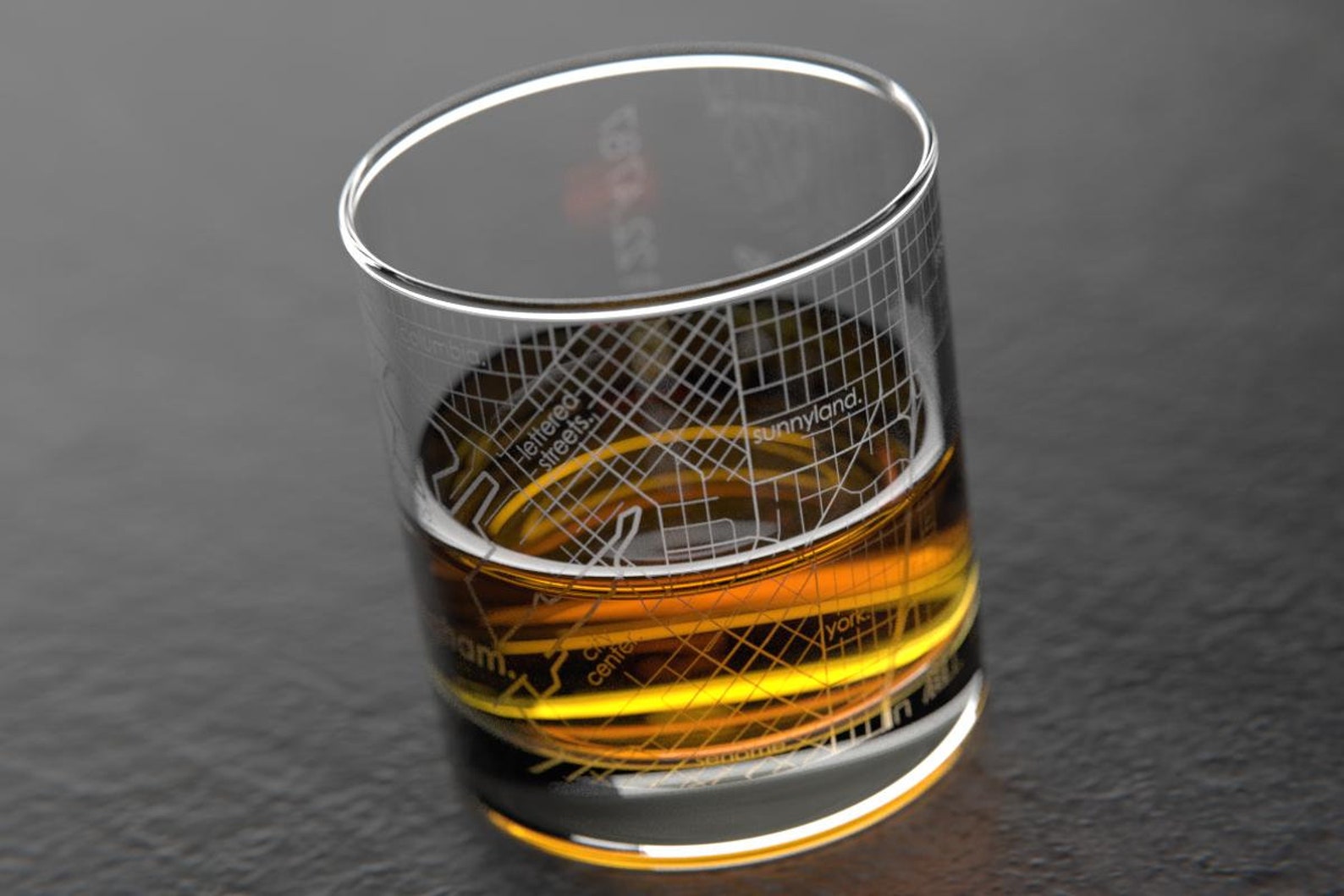 Bellingham WA City Map Rocks Glass Engraved Whiskey Glass - Etsy