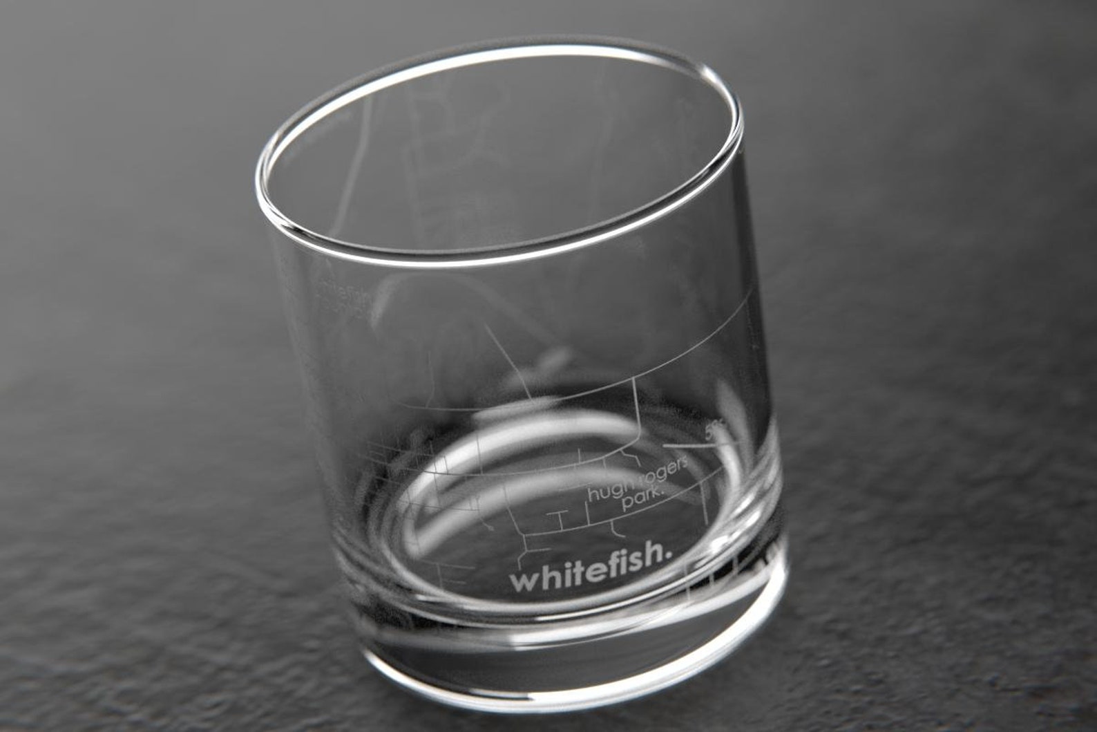 Whitefish, MT City Map Rocks Glass | Engraved Whiskey Glass (11oz ...