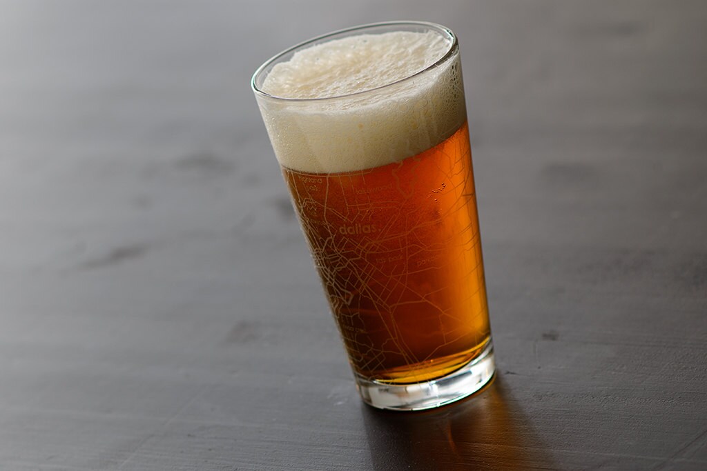 Dallas Map Pint Glass Engraved Beer Glass 16oz Etched - Etsy