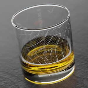 Mt Everest Topographic Map Glass - Etsy