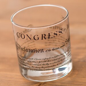 Declaration of Independence Rocks Glass Pair | Whiskey Glasses (11oz ...
