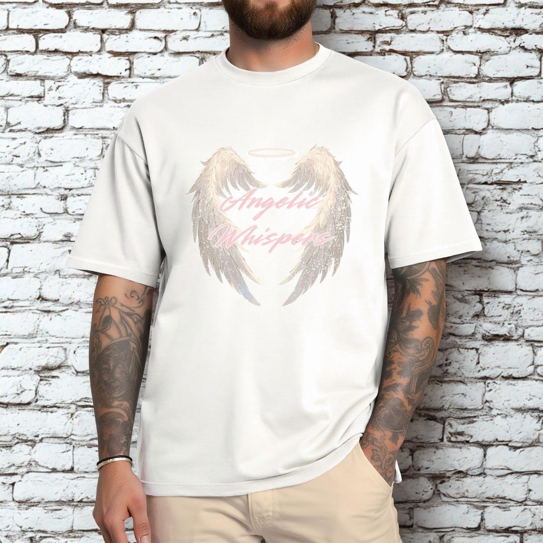 Angel Whispers Shirt Vintage Angel Wings T-shirt, Spiritual Tarot Tee ...