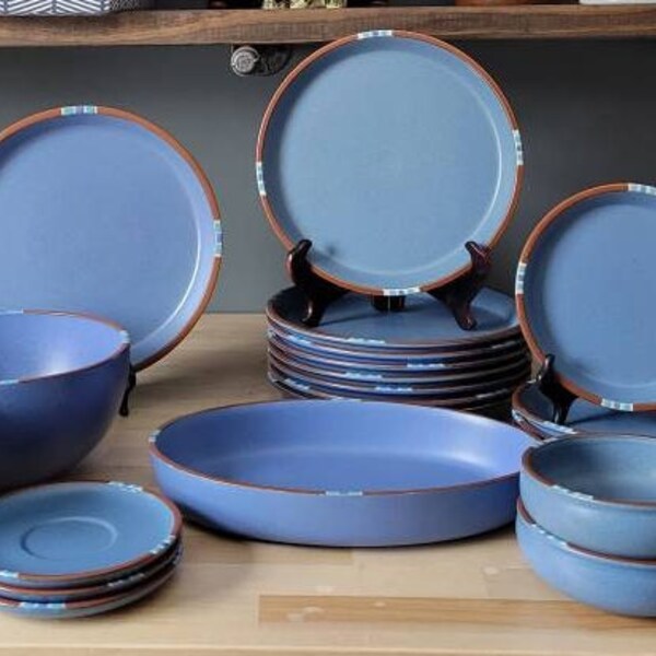 Blue Dishes - Etsy