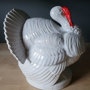 Vintage Large Ceramic Turkey Covered Dish - Etsy