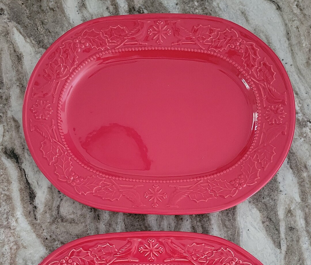 San Raphael Red Platters Portugal - Etsy