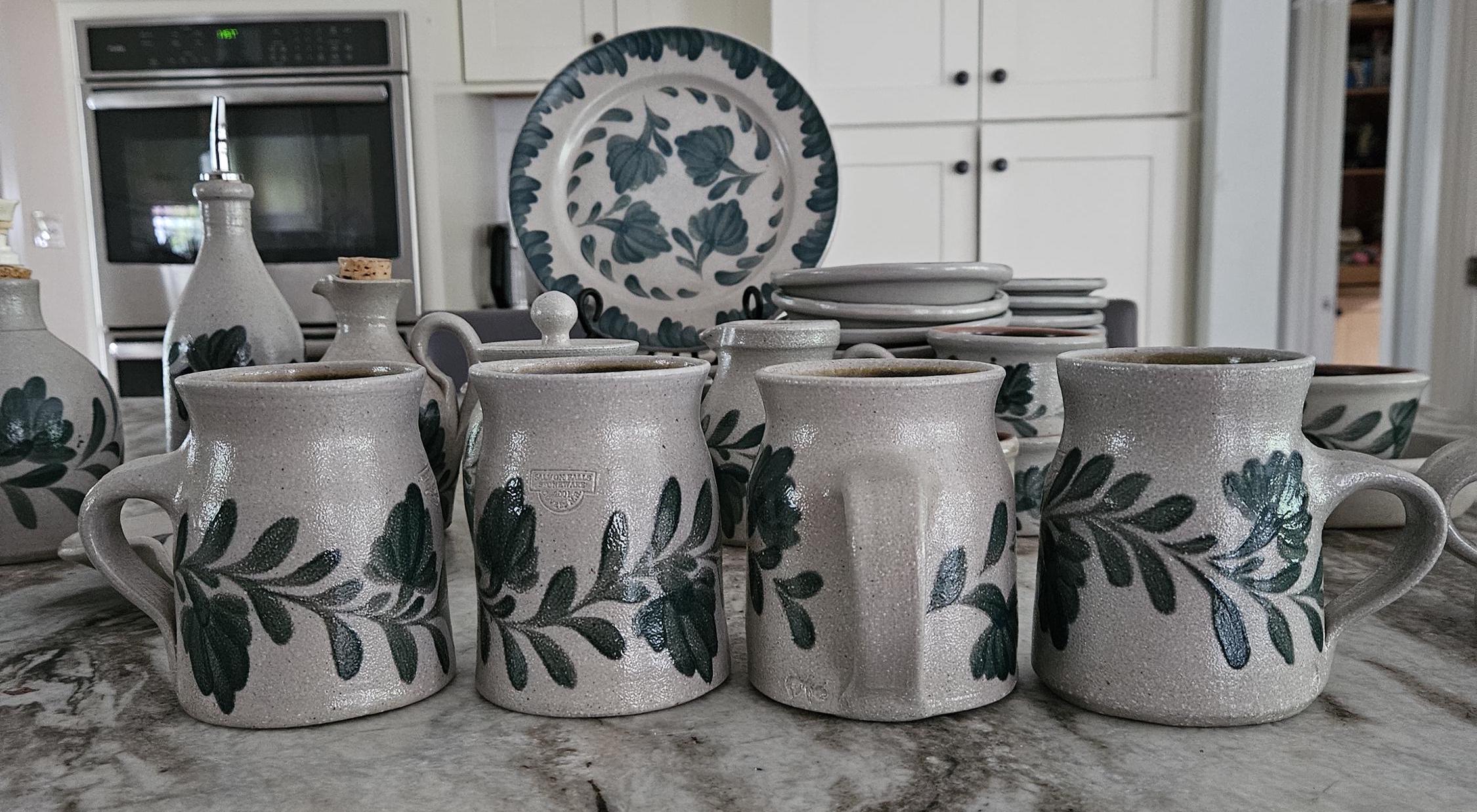 Salmon Falls Salt Glazed Pottery, Pennsylvania Green - Etsy