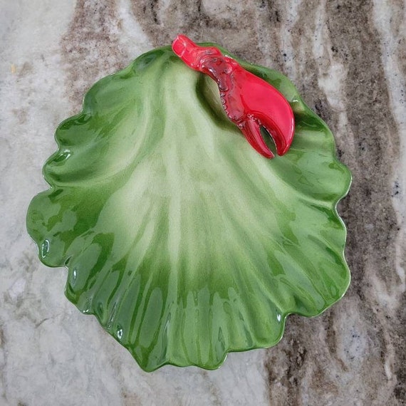Mid Century Lobster Claw Leaf Plate Made by Brad Keeler - Etsy