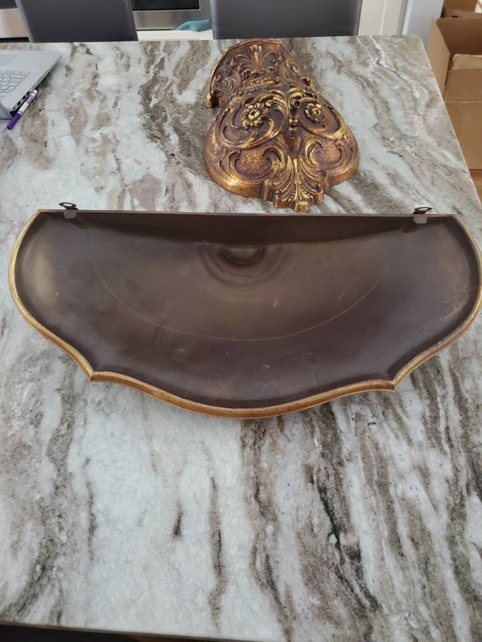 Vintage Syroco Wall Planter and Faux Water Reservoir & Spigot - Etsy