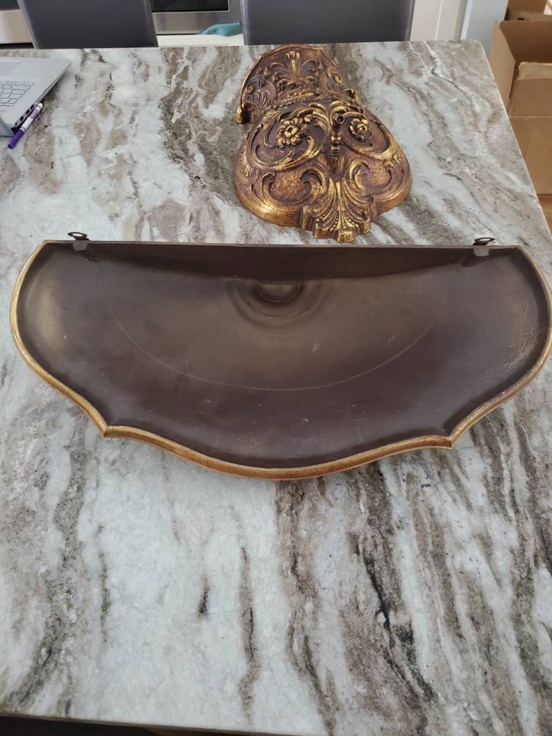 Vintage Syroco Wall Planter and Faux Water Reservoir & Spigot - Etsy