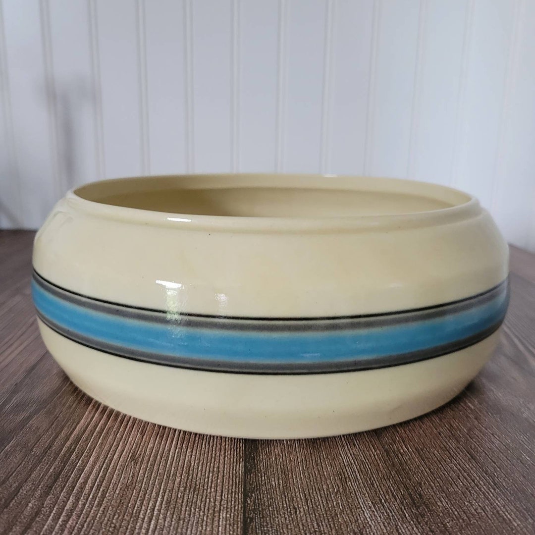 Vintage Cookson Pottery Shallow Planter Bowl 10" - Etsy