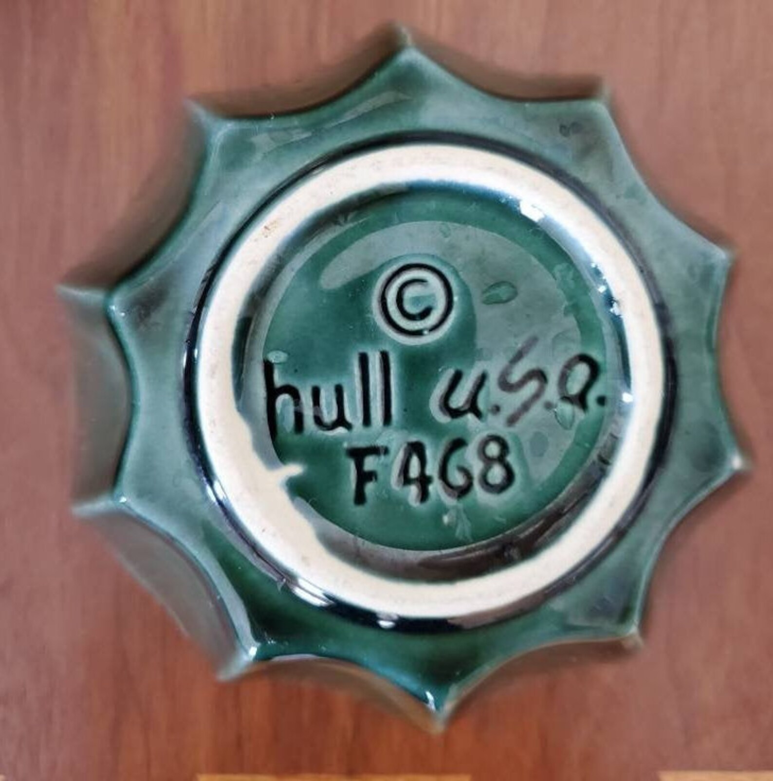 Vintage Hull Pottery Green Fluted Bowl Dish Planter F468 - Etsy