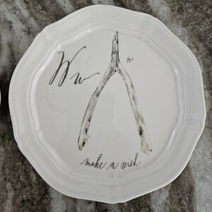 Linea Carta Appetizer Plates, Letters H, Q, W - Etsy