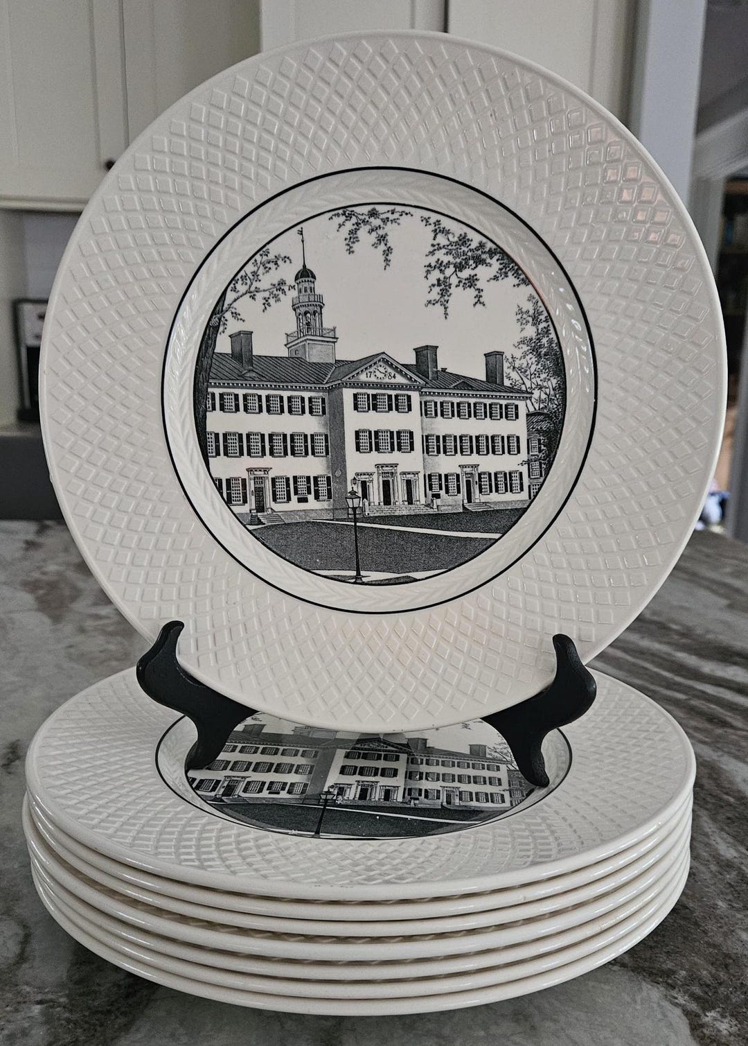 Vintage Spode Dartmouth Hall College Dinner Plates - Etsy