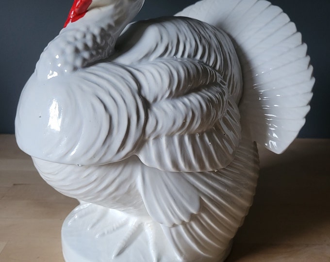 Vintage Large Ceramic Turkey Covered Dish - Etsy