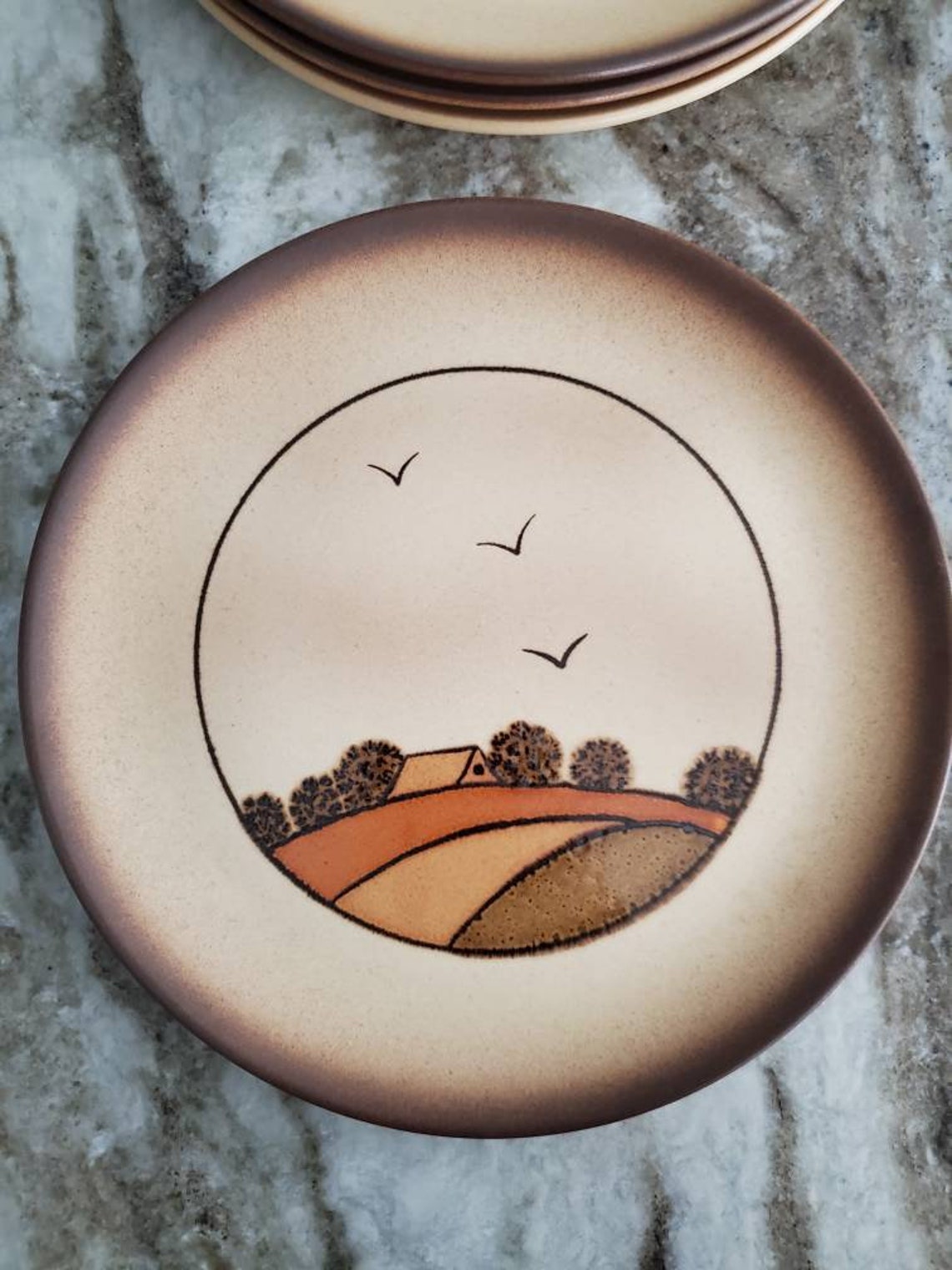 Vintage German Pottery Schramberg Handbemalt Landlich Dishes - Etsy