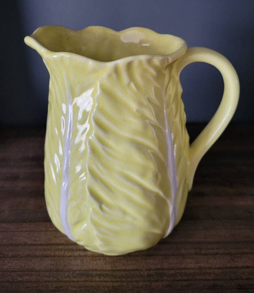 Yellow Cabbage Pitcher - Etsy
