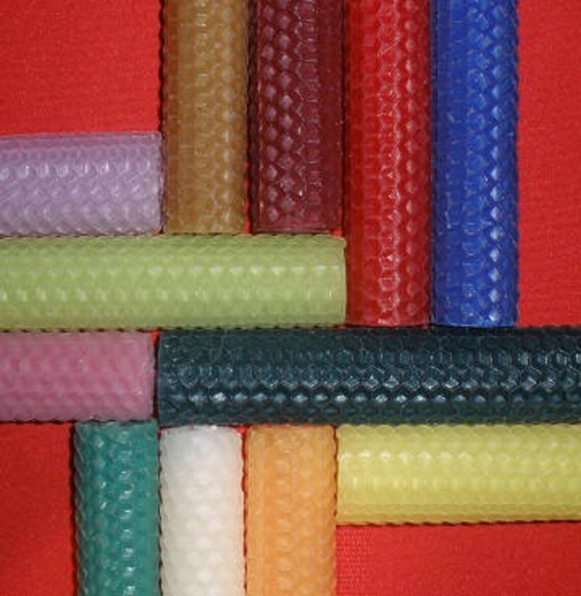 Rainbow of Color Pure Beeswax Candles, 8-16 Inch Lengths - Etsy