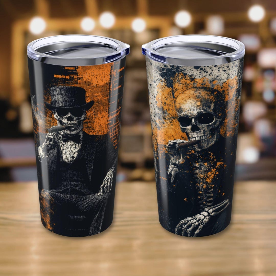 Cigar Skeleton Cup, Lounge Accessories, Home Bar Drinkware, Cigars ...