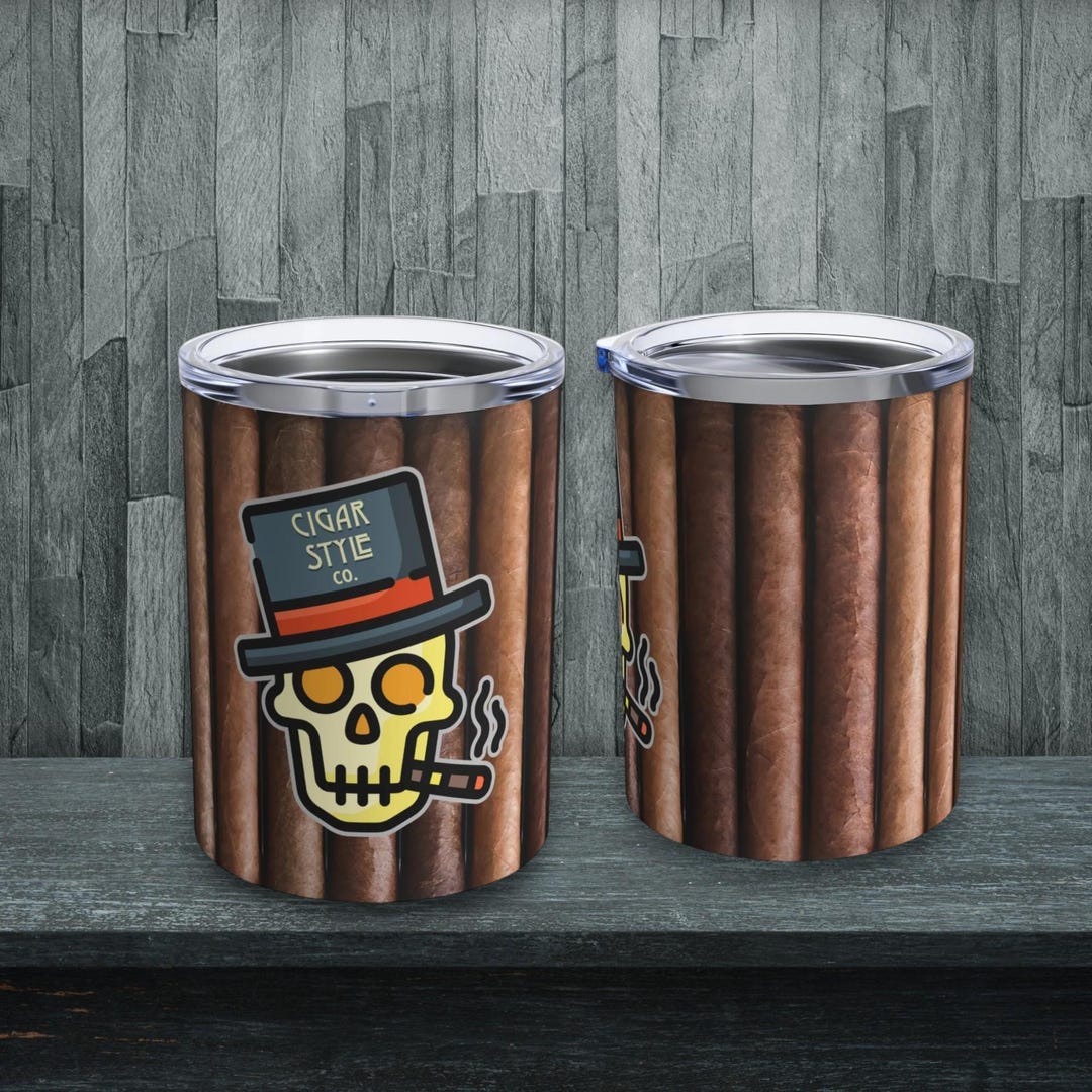 Cigar Bourbon Tumbler, Whiskey Glass Smoking Aficionados, Vacuum ...