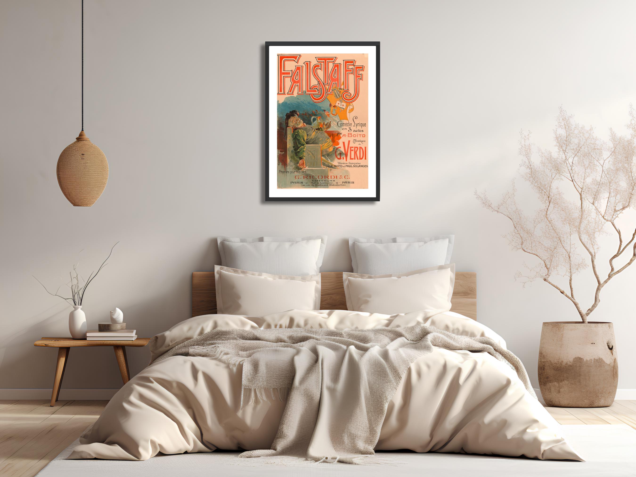 Falstaff Opera Poster: Vintage Art Nouveau Print - Etsy