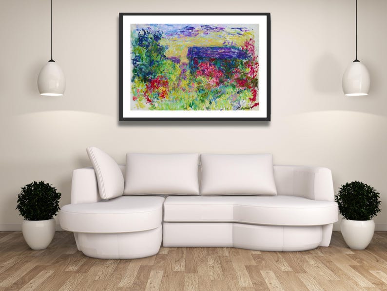 Claude Monet 'house Through the Roses': French Impressionist Rural ...