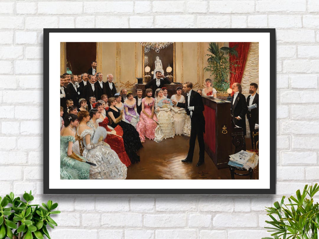 French Artist Jean Beraud 'les Monologue' 1882 Figurative Art Paris ...