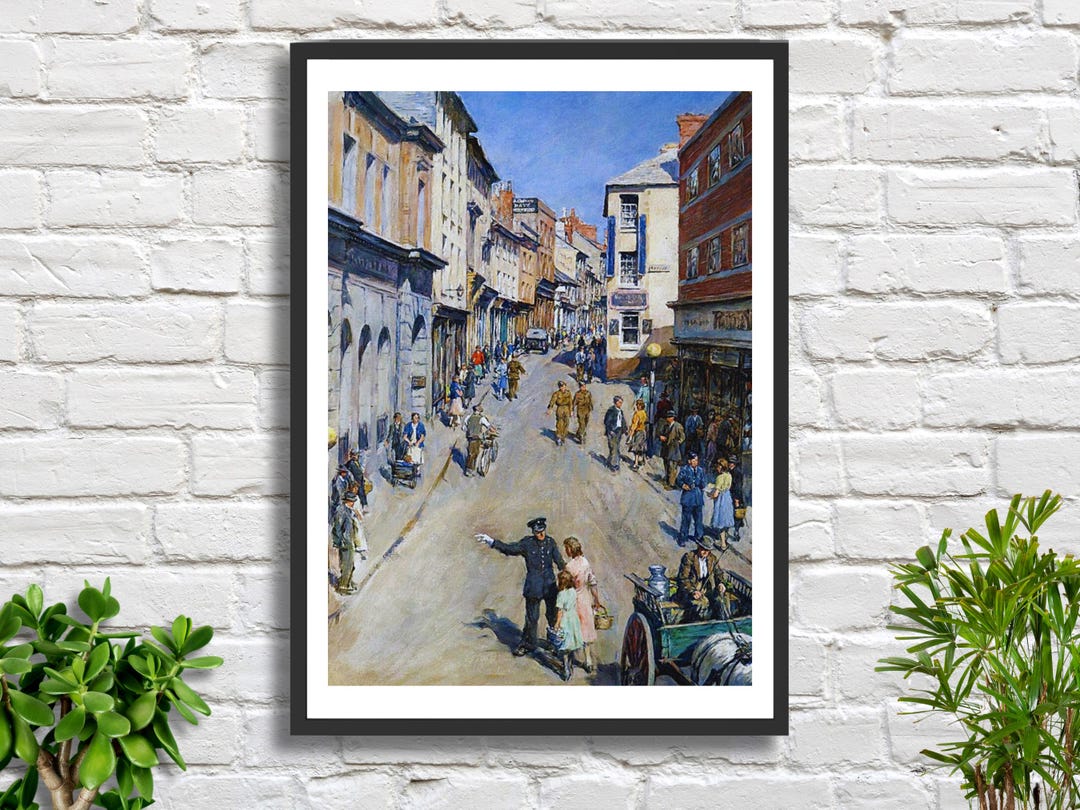 Stanhope Forbes: 'causewayhead, Penzance' Cornish Town Street Scene ...