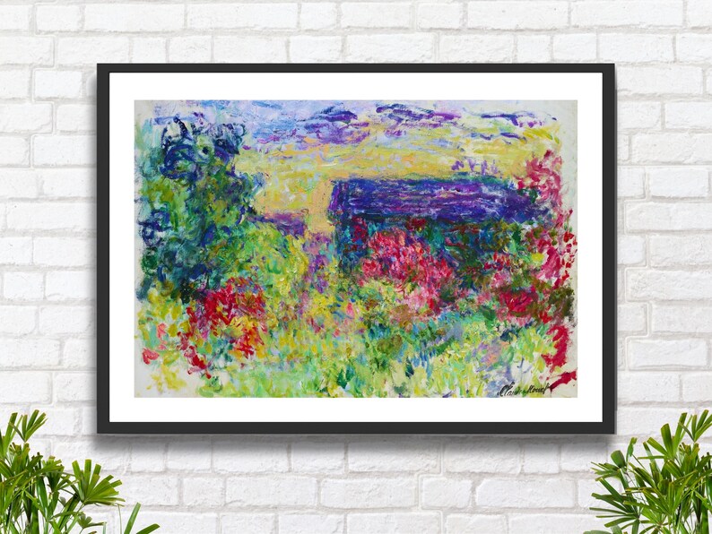 Claude Monet 'house Through the Roses': French Impressionist Rural ...