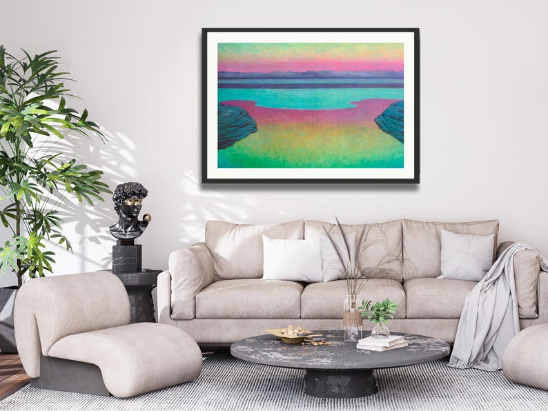 Félix Vallotton 'high Tide in Evening Light' 1915: Colorful Minimalist ...