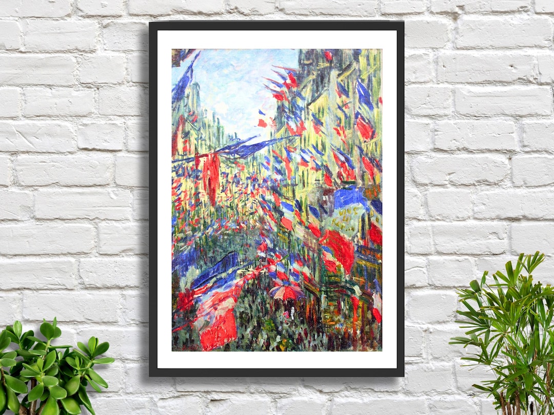 Claude Monet 'rue Montargueil, Paris': French Impressionist Cityscape ...