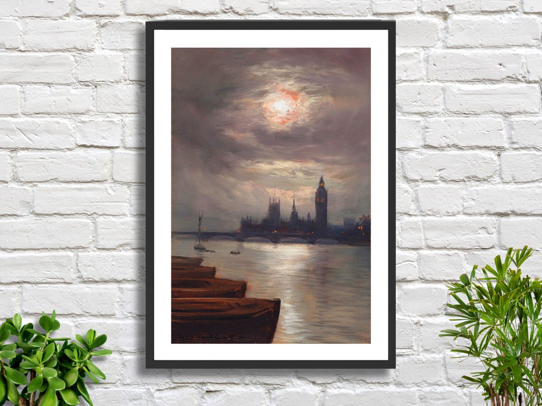 George Hyde Pownall Big Ben, Houses of Parliament, River Thames Work ...