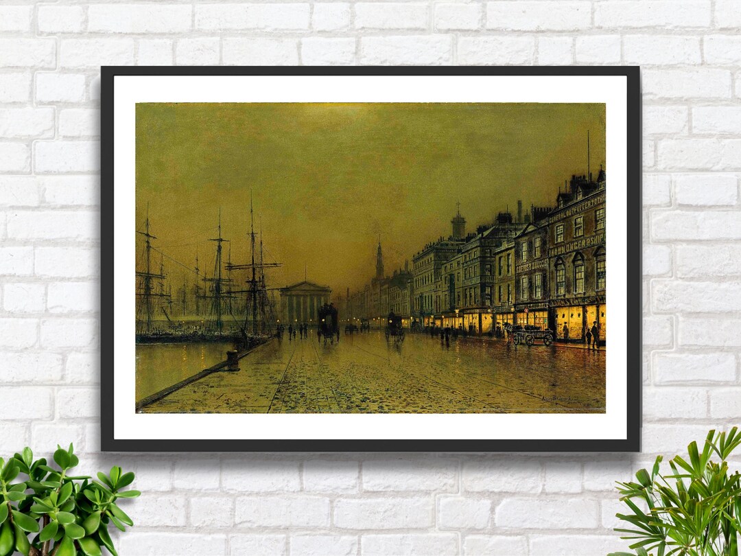 Grimshaw 'greenock Dockside at Night' Giclee Print: English Realist ...