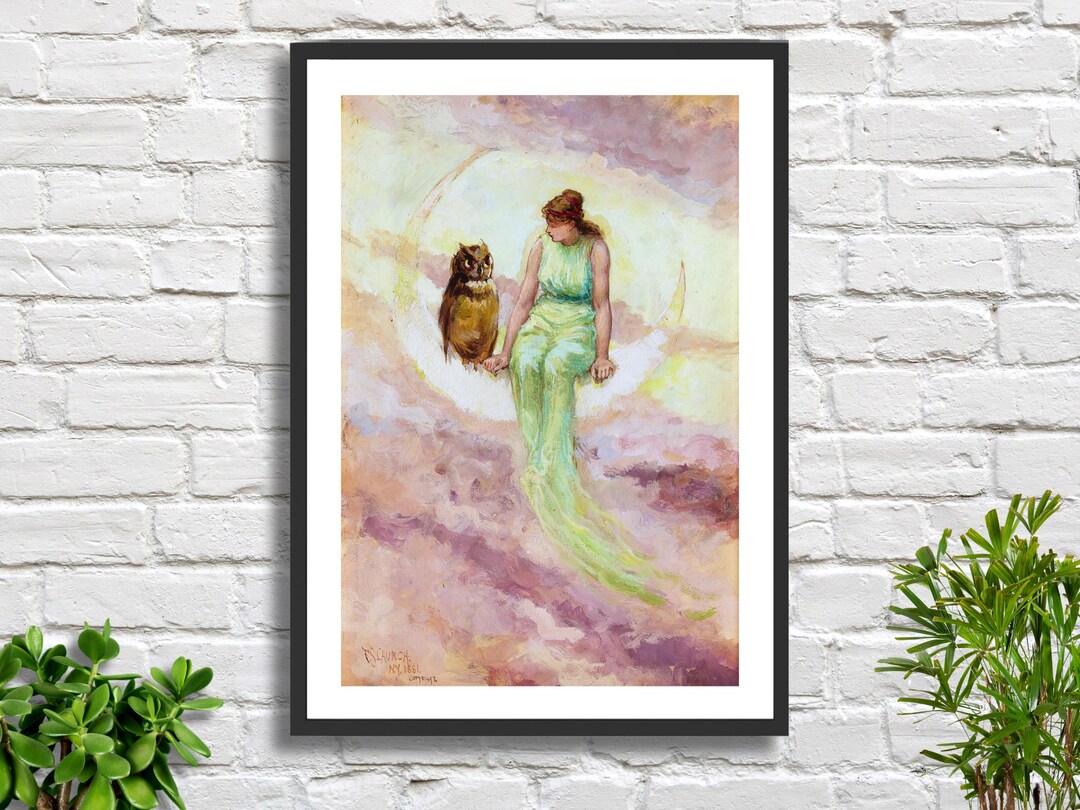 American Artist Frederick Stuart Church 'the Witch's Daughter' 1881 ...