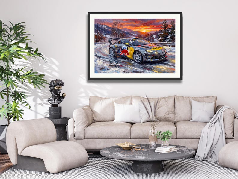 Sébastien Loeb Alpine A110 RGT+ Rally Car: Rallye Mont-blanc Morzine ...