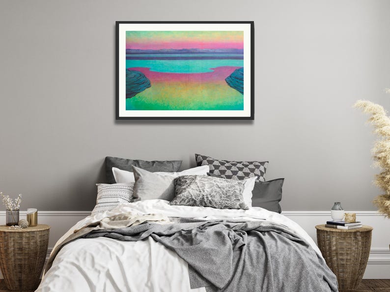 Félix Vallotton 'high Tide in Evening Light' 1915: Colorful Minimalist ...