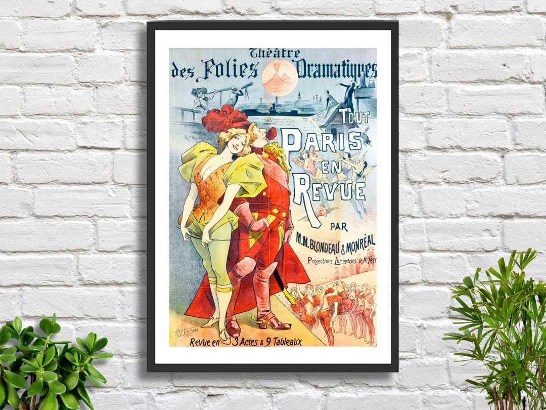 French Artist Alfred Choubrac 'théâtre Des Folies Dramatiques, Paris ...