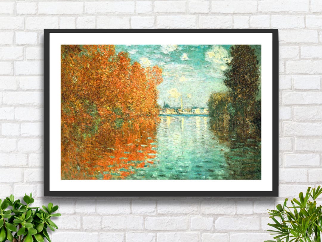 French Artist Claude Monet 'autumn Effect at Argenteuil' 1873 ...